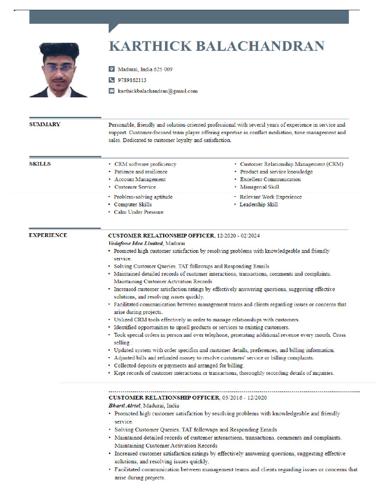 Intermediate Resume | PDF