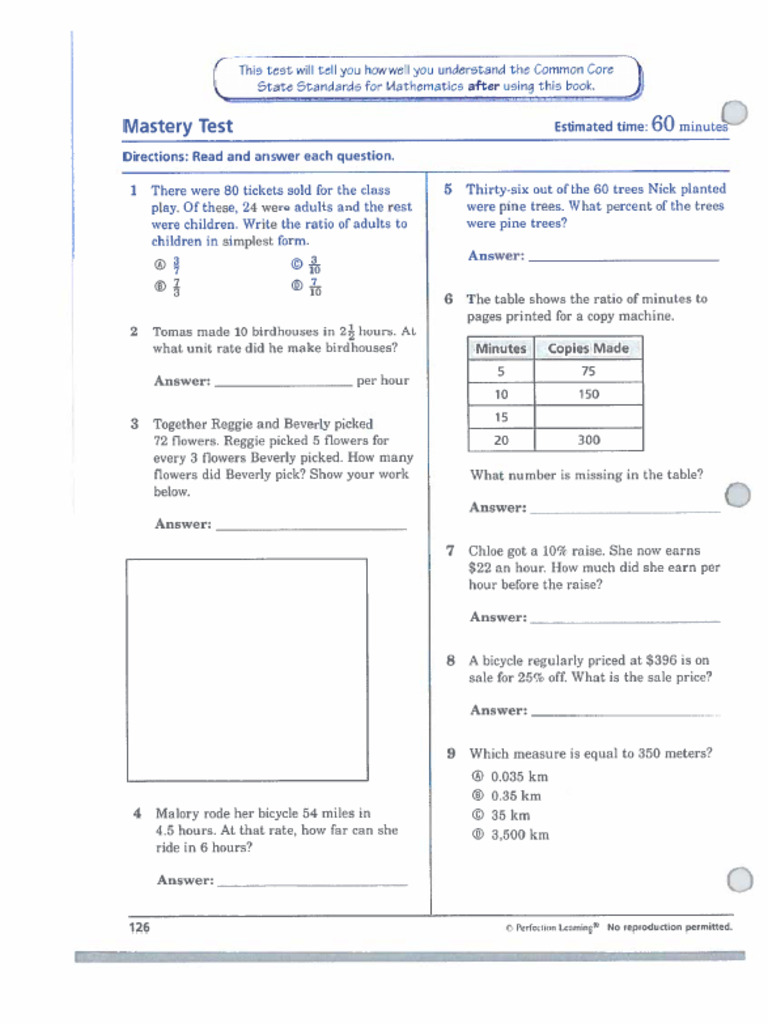 Mastery Test | PDF