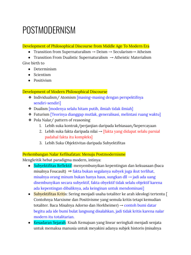 Postmodernism Giddens | PDF