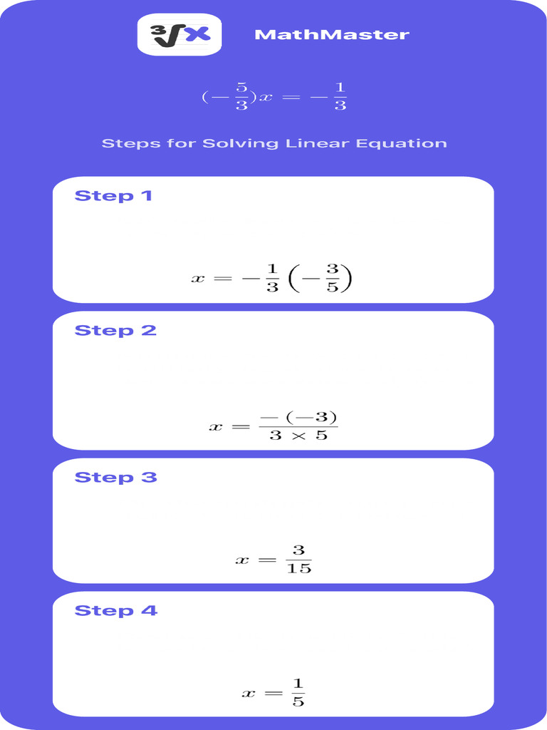 Step by Step Solution in Maths | PDF