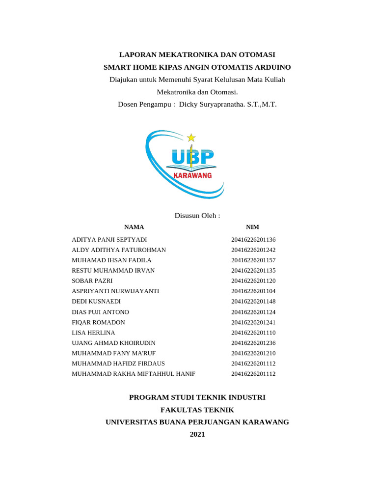 Laporan Tugas Mekatronika | PDF