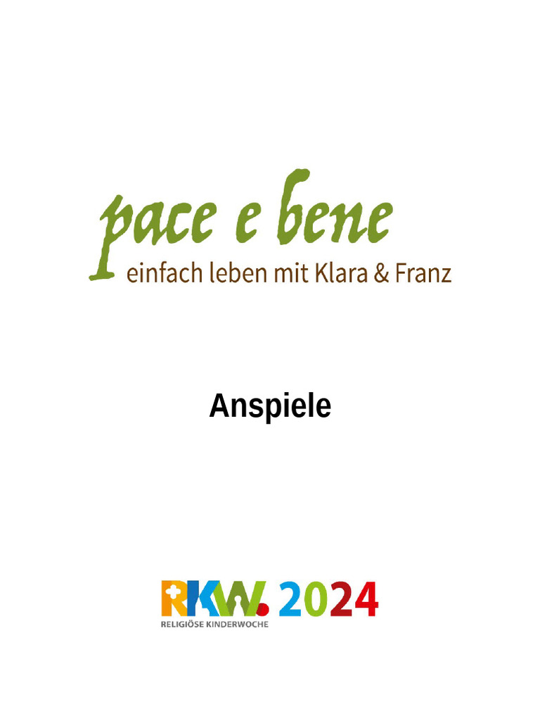 RKW-2024 Anspielheft | PDF