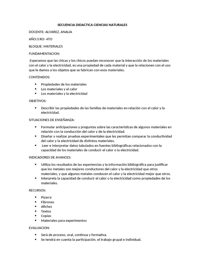 Materiales 3ro - 4to 2024 | PDF