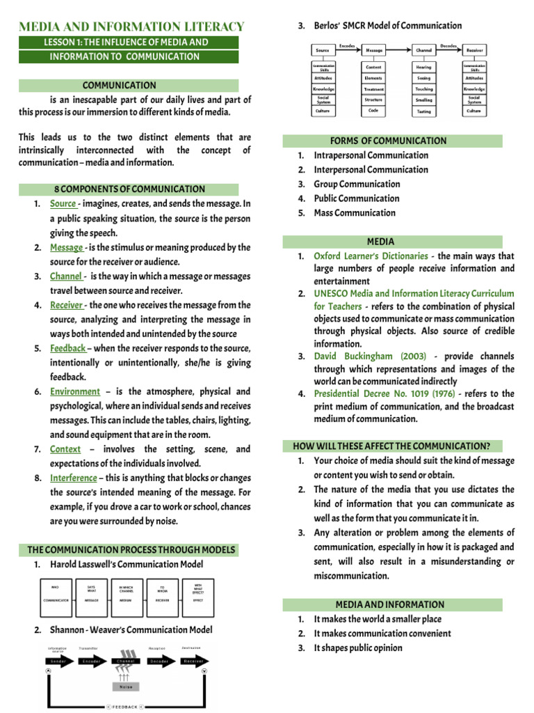 Media and Information Literacy | PDF