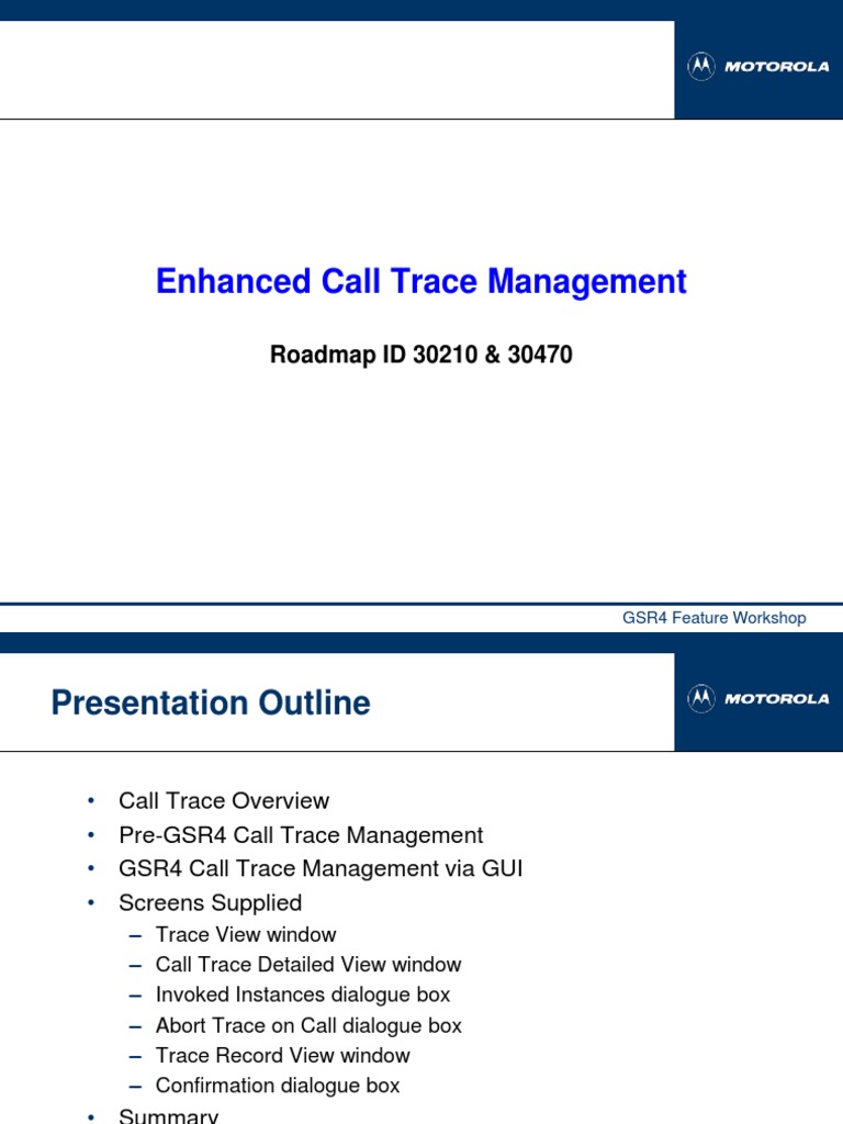 Call Trace Management | PDF | Computer Data | Information Technology ...
