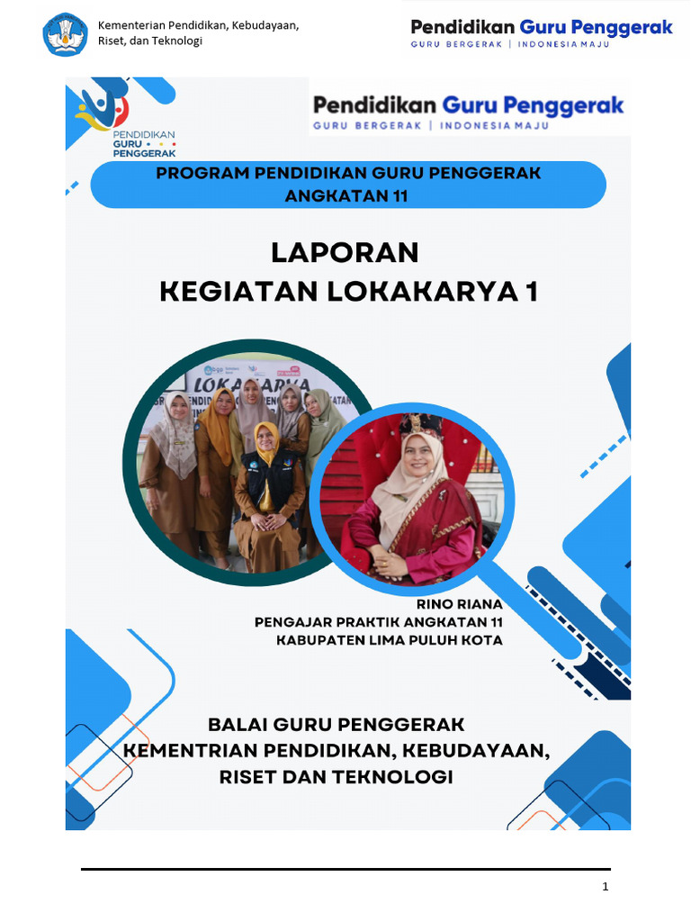 Laporan Lokakarya 1 - PP RINO RIANA | PDF