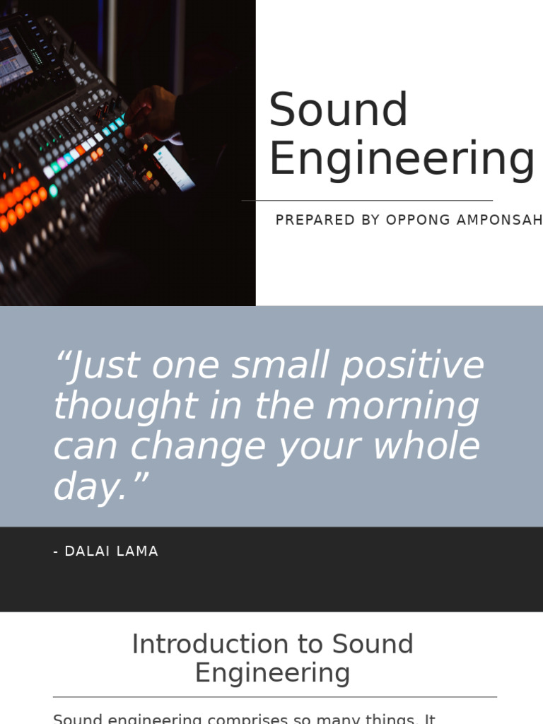 Sound Engineering V1 Opp | PDF | Home & Garden | Art