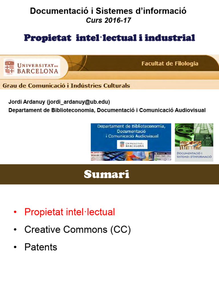 Tema7-Propietat Intel Lectual | PDF