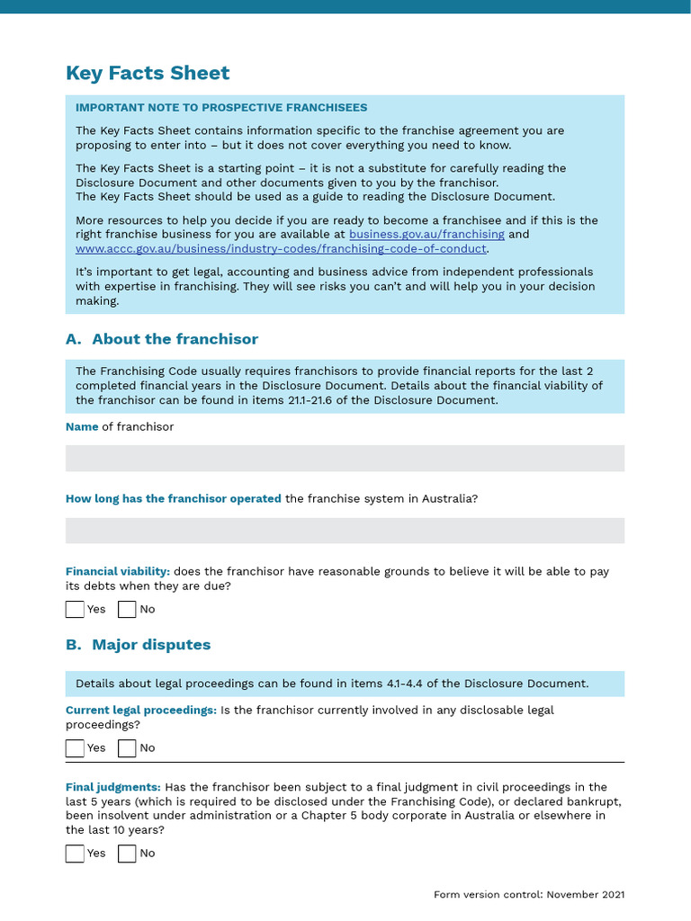 Small Business Key Fact Sheet Nov2021 | PDF