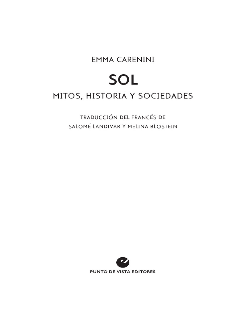 Adelanto de Sol de Emma Carenini | PDF | Platón | Aristóteles
