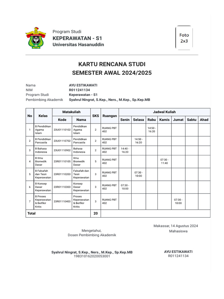 KRS Portal Akademik | PDF