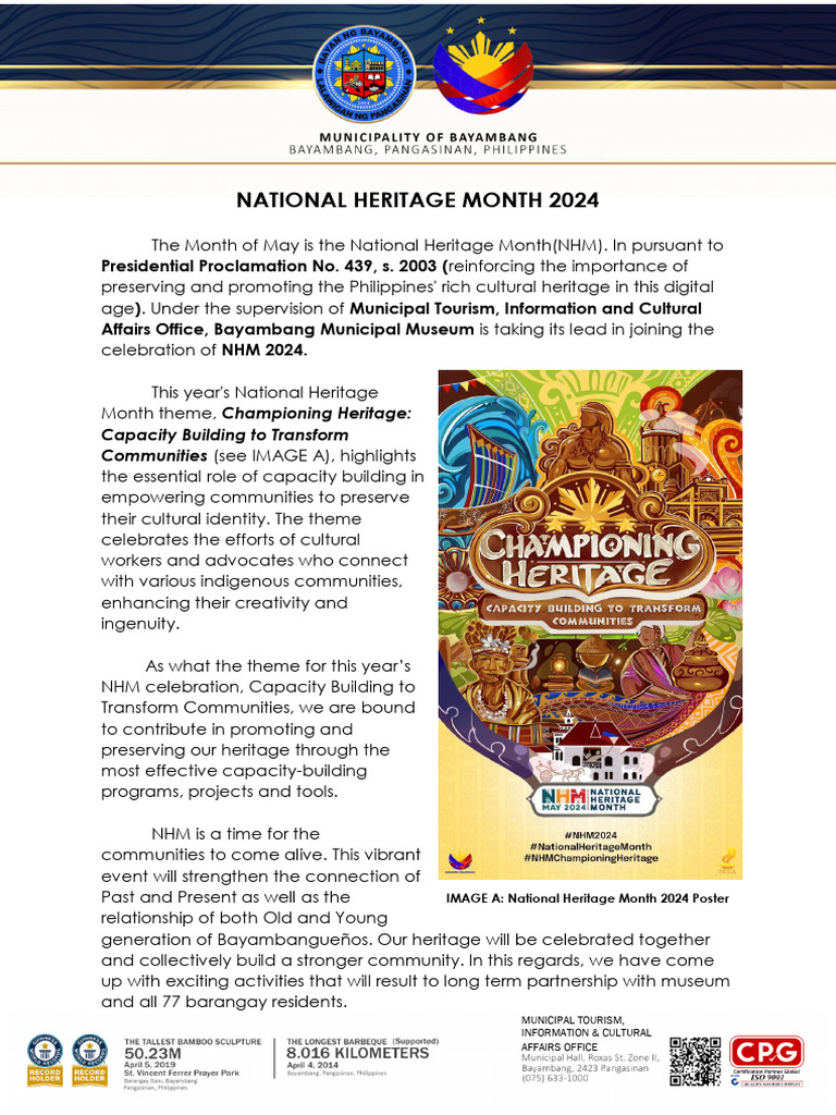 NATIONAL HERITAGE MONTH.1docx | PDF