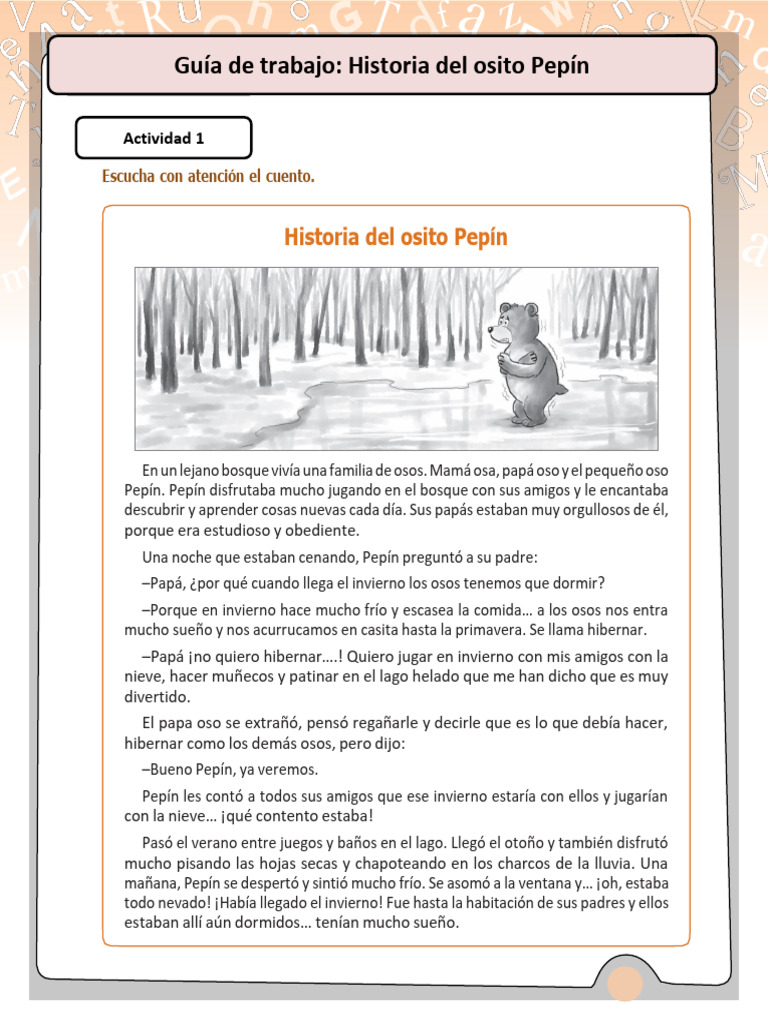 Guía El Osito Pepín | PDF