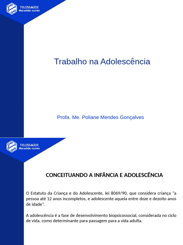Padronizado e Formatado - Trabalho Na Adolescência | PDF