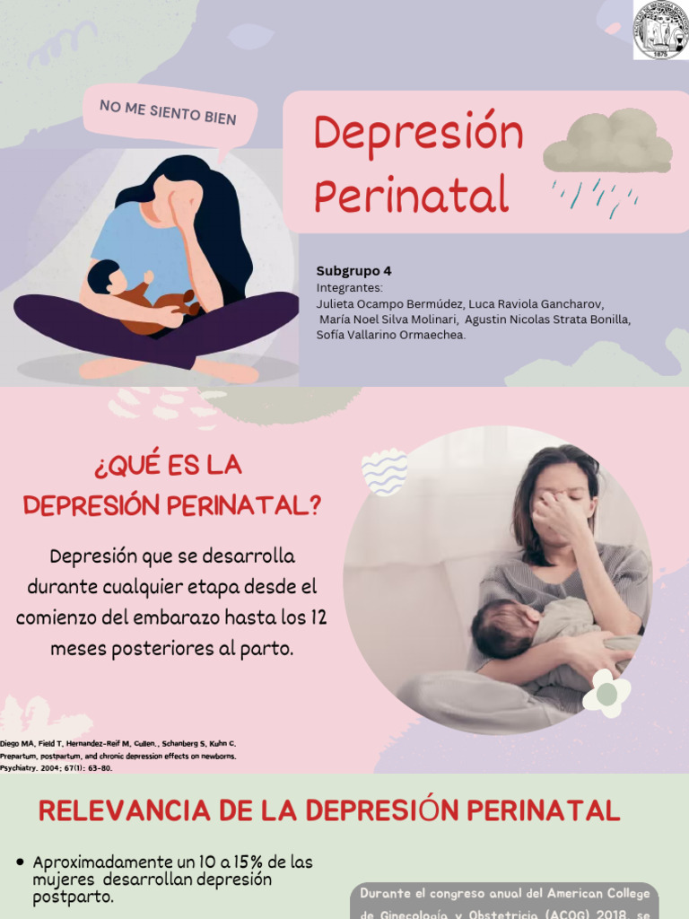 Depresión Perinatal. Subgrupo 4SMC | PDF