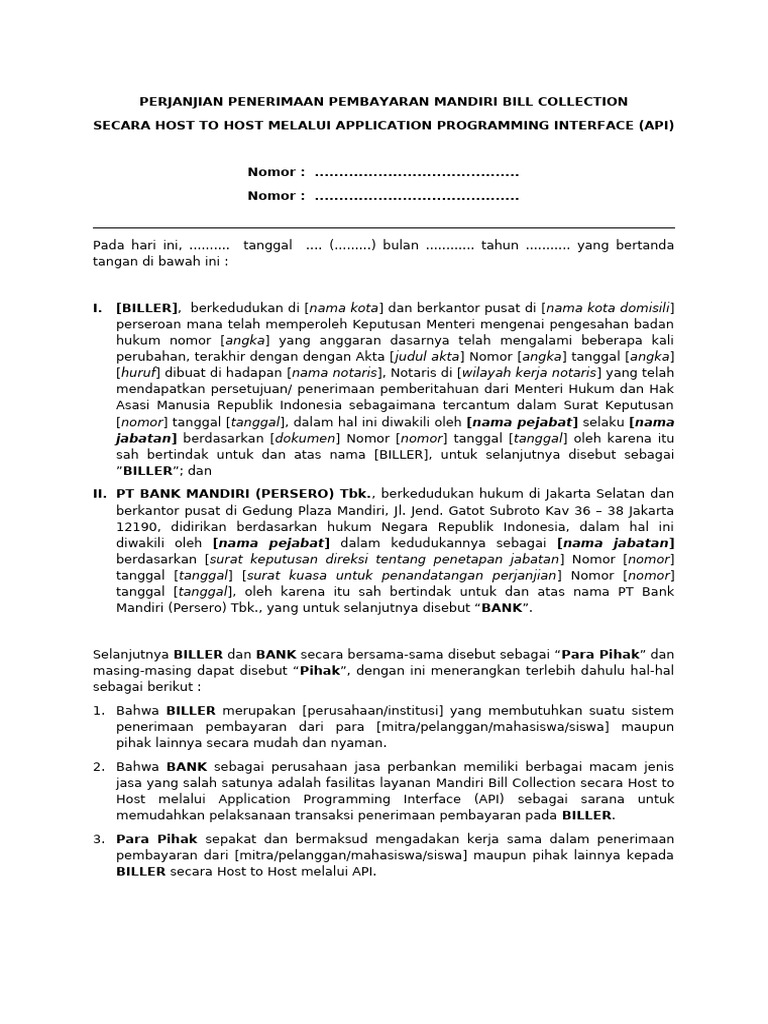 2022 - Template PKS Direct MBC API - Clean | PDF