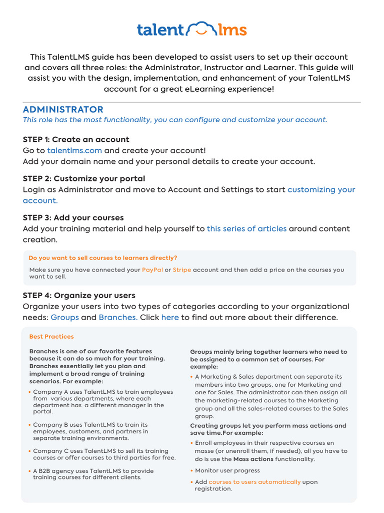 TLMS - Implementation Guide | PDF