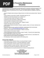 Chiller Maintenance Checklist | PDF | Electromechanical Engineering ...