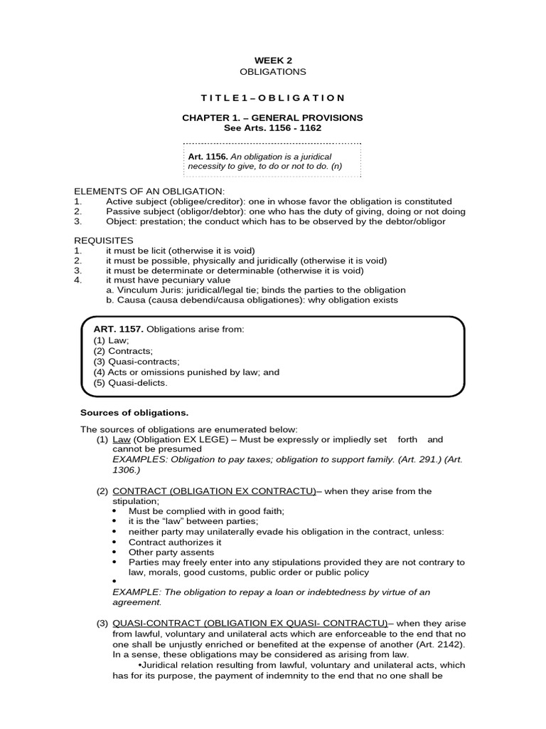 Week 2 BL 211 | PDF | Law Of Obligations | Negligence