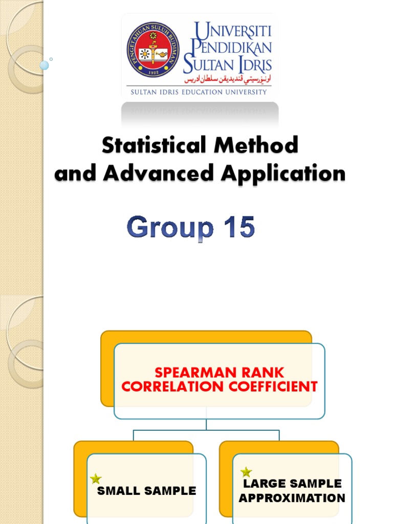 Spearman Rank Correlation Guide | PDF | Spearman's Rank Correlation ...