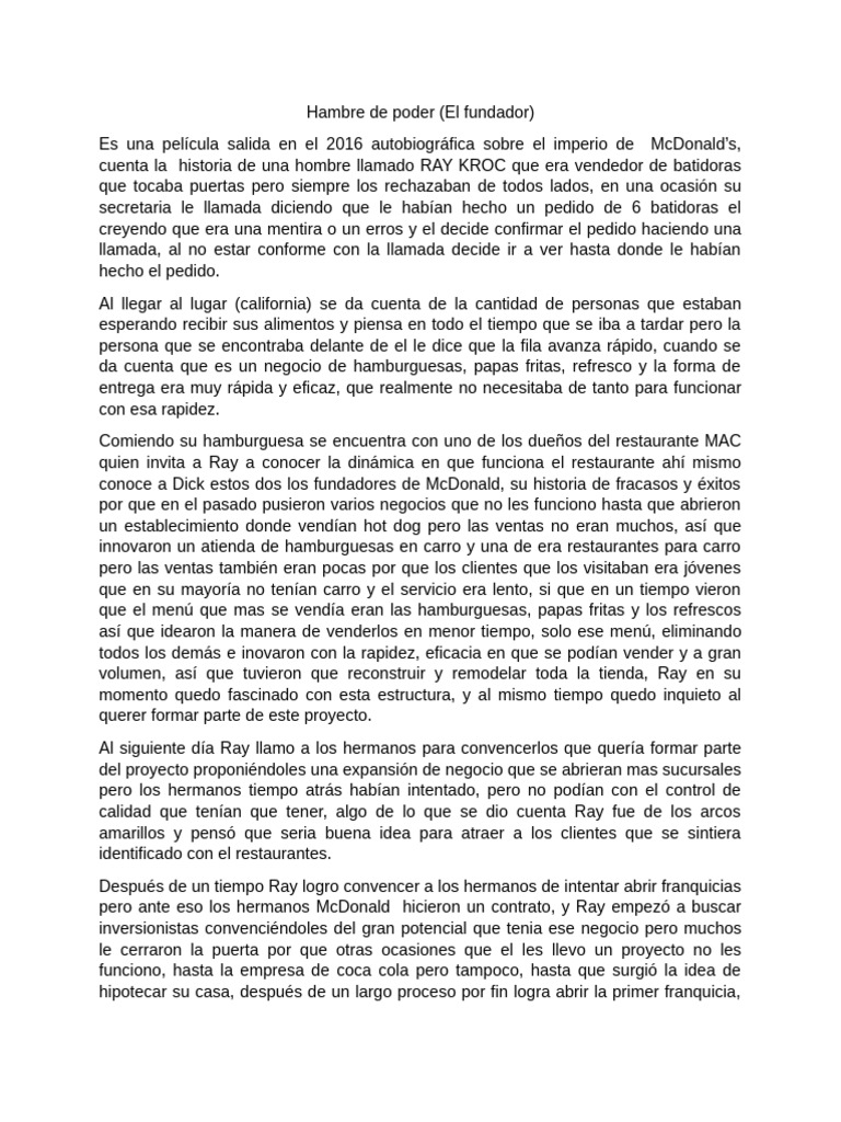Hambre de Poder | PDF