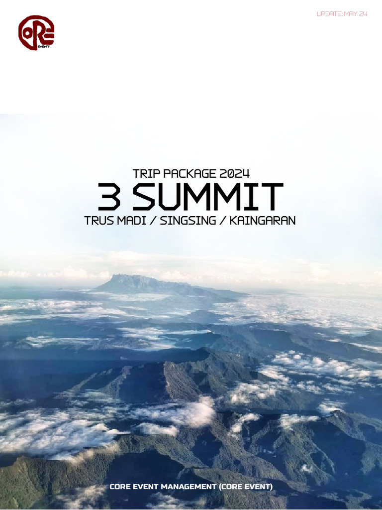 3 Summit 5D4N 2024 | PDF