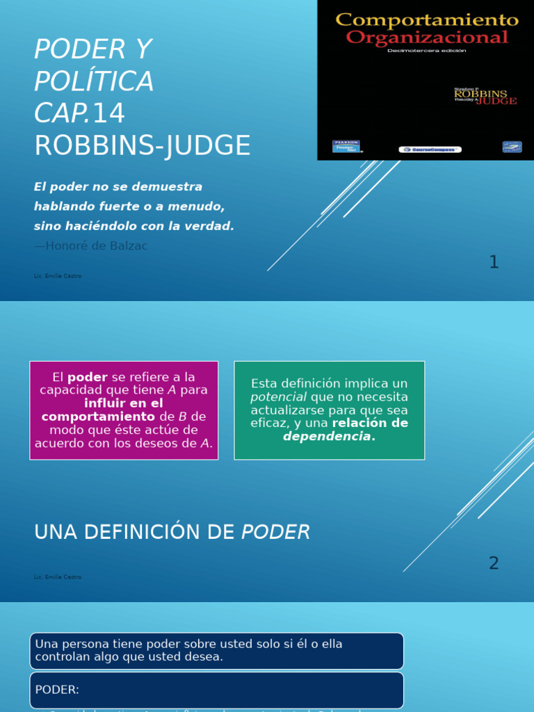 Robbins Judge Cap. 14 Liderazgo Poder y Política | PDF