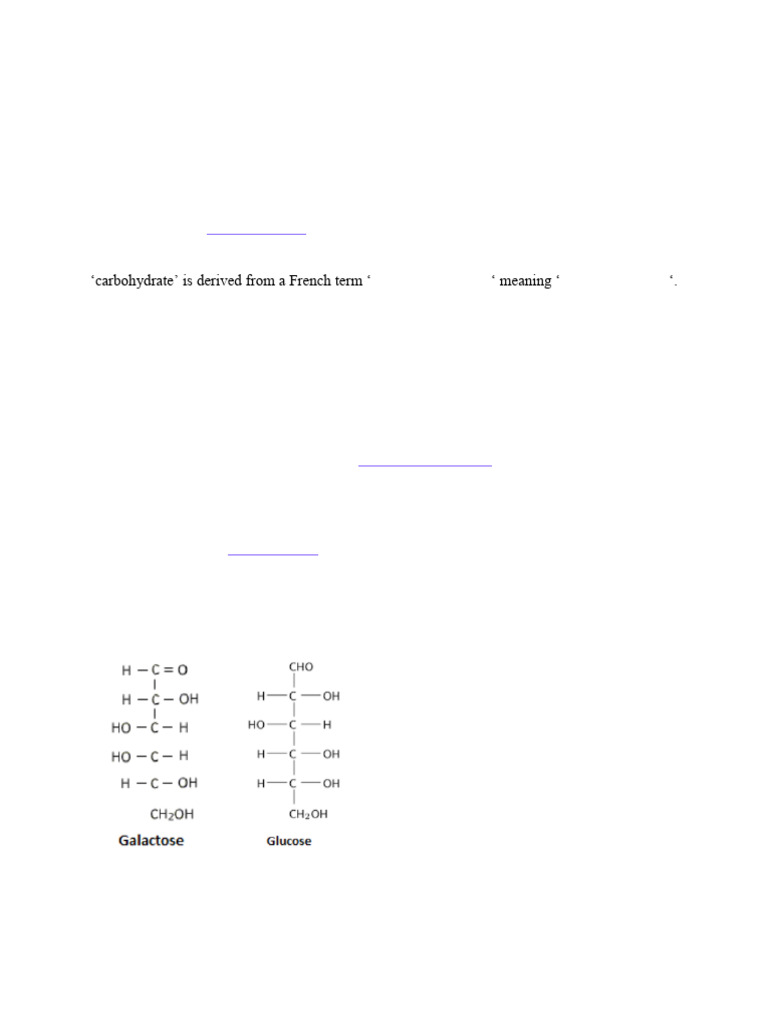 Carbohydrates Notes | PDF