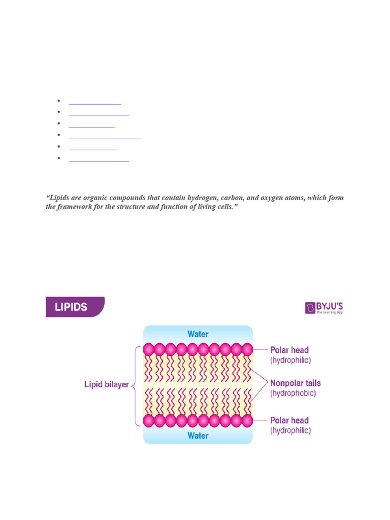 LIPIDS | PDF