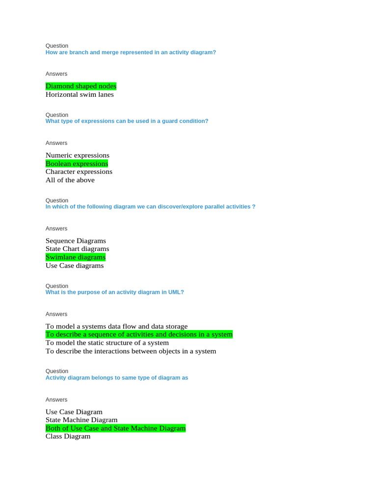 Activity Diagrams | PDF