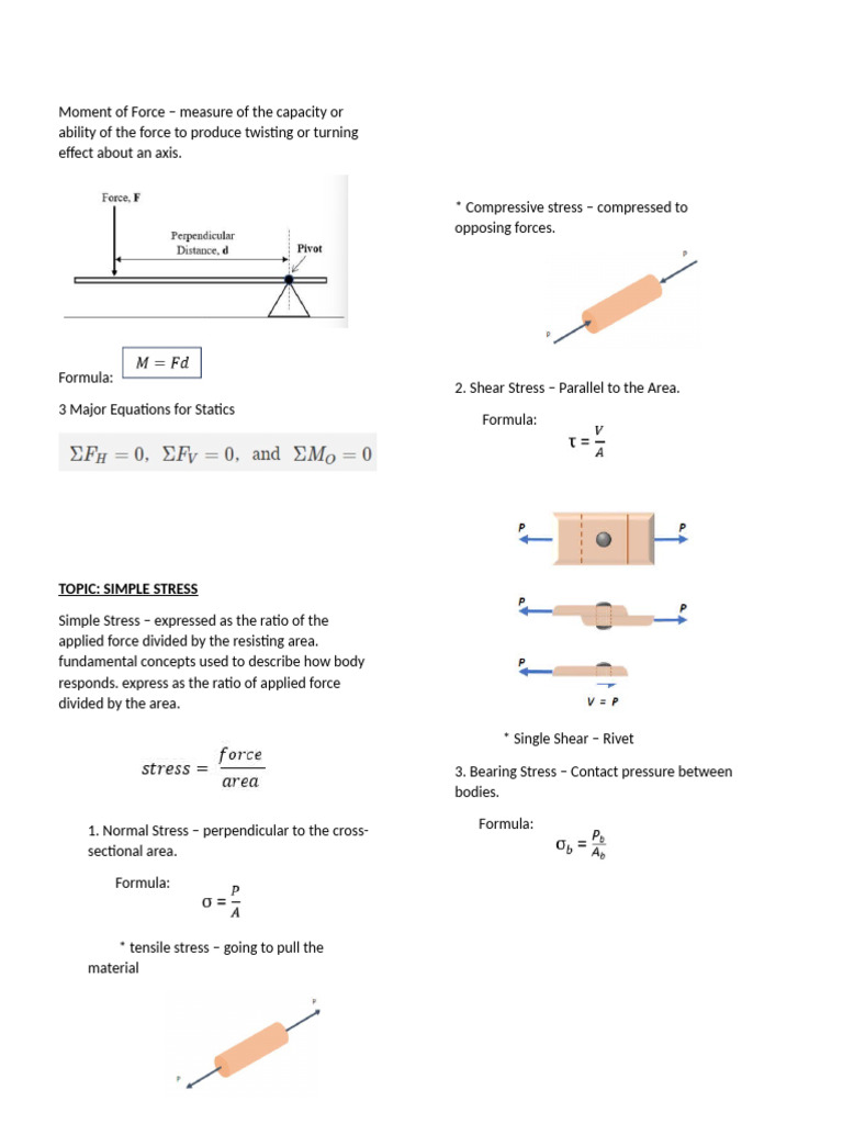 Strength-of-MAterials_DEfinitions | PDF