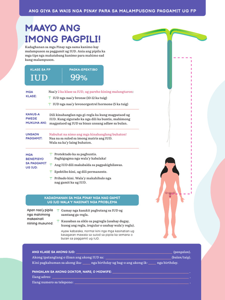 4 IUD Take Home Guide CEB - Compressed | PDF