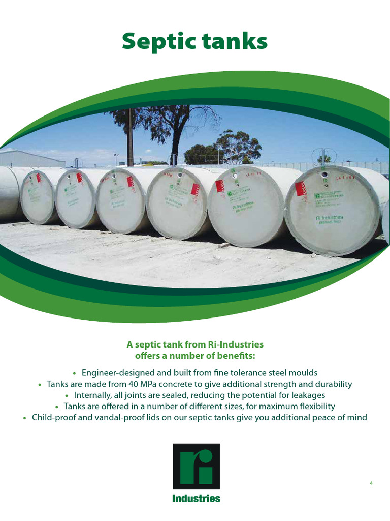 Septic Tanks Catalogue | PDF