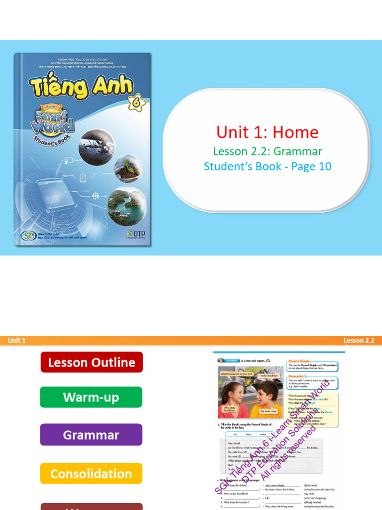 Unit 1 Lesson 2.2 Grammar - Page 10 | PDF