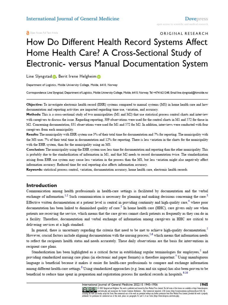 How Do Different Health Record Systems Affect | PDF