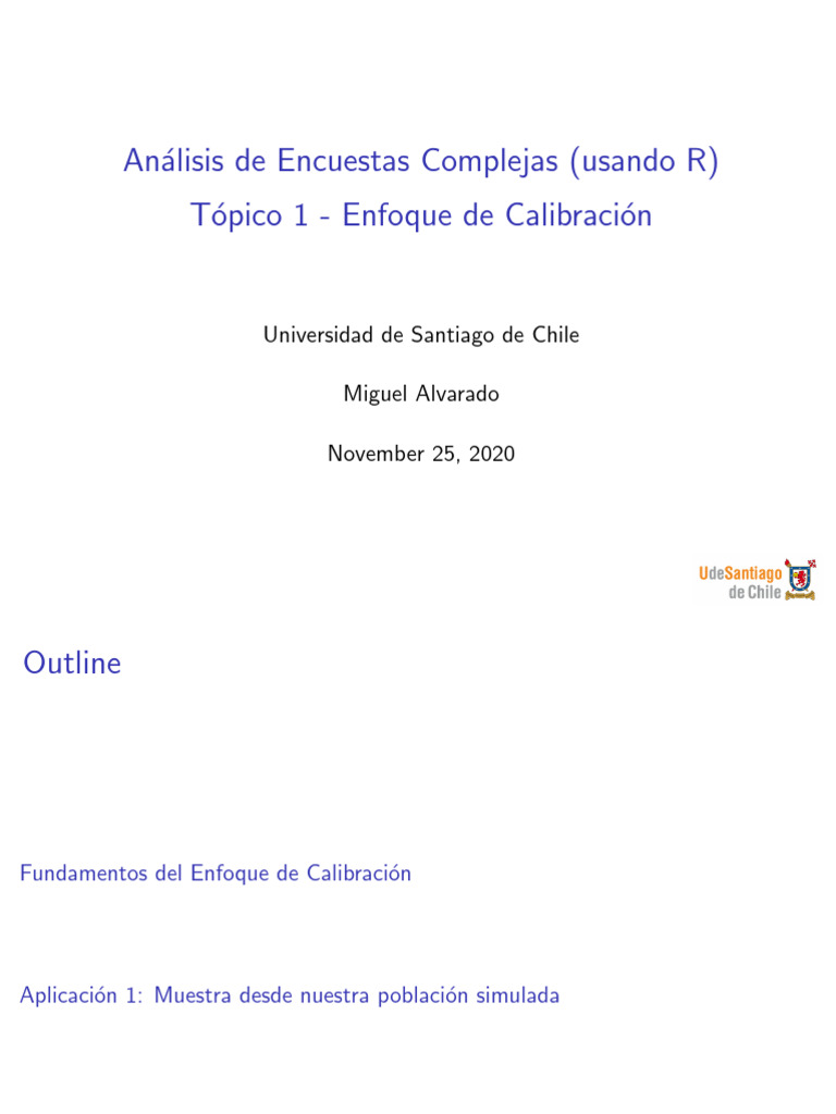 Topic1 SurveyAnalysis USACH | PDF | Análisis matemático | Matemáticas
