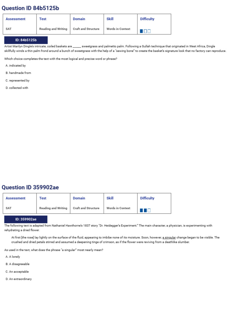 (SSQB) Craft and Structure | PDF