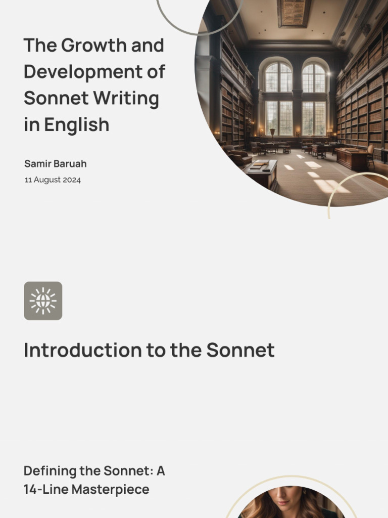 The Growth and Development of Sonnet Writing in England | PDF