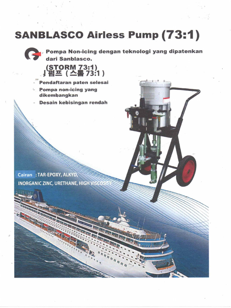 MANUAL BOOK SANBLASCO AIRLESS PUMP | PDF