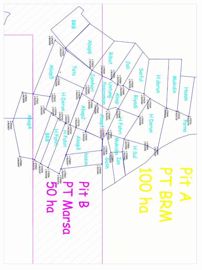 Kordinat Lahan Layout4 | PDF