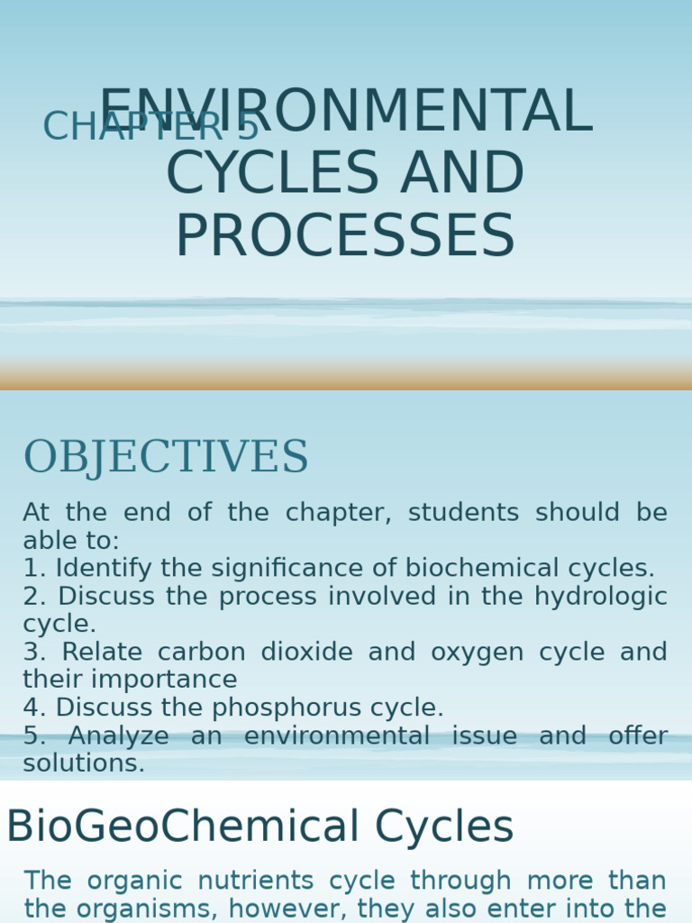 Environmental Cycles and Processes | PDF
