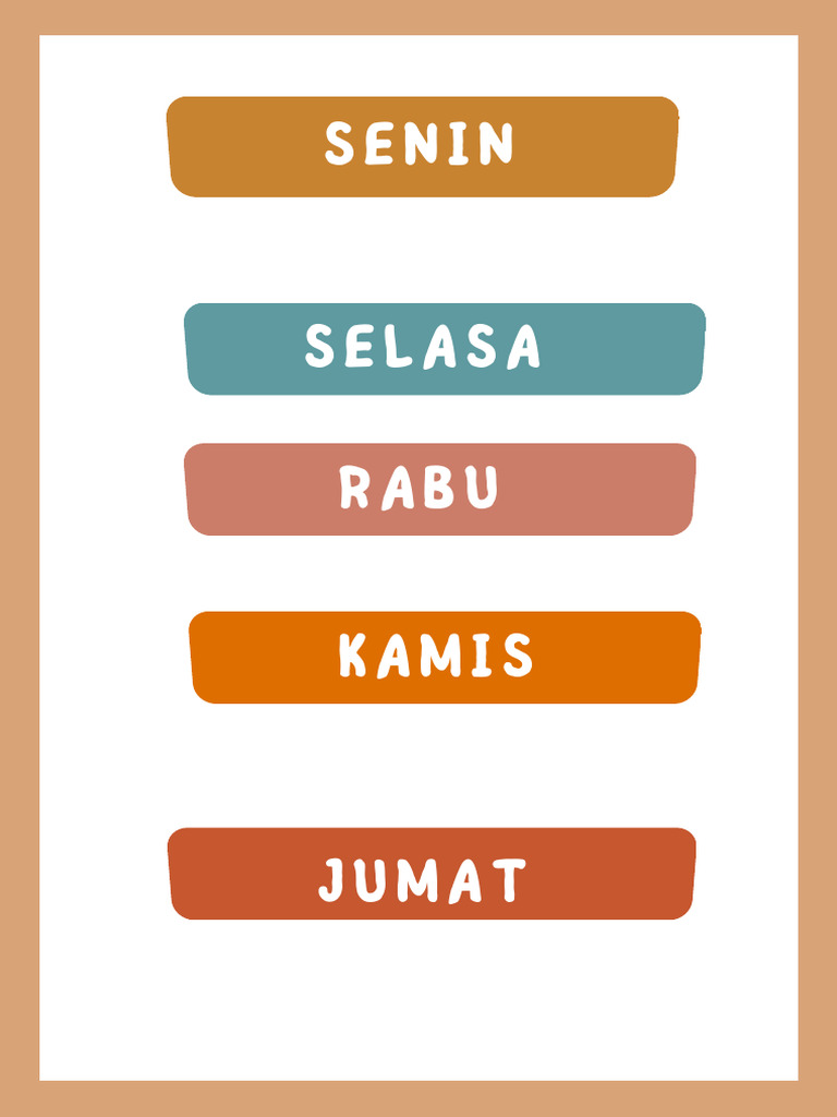 Days of The Week Poster | PDF