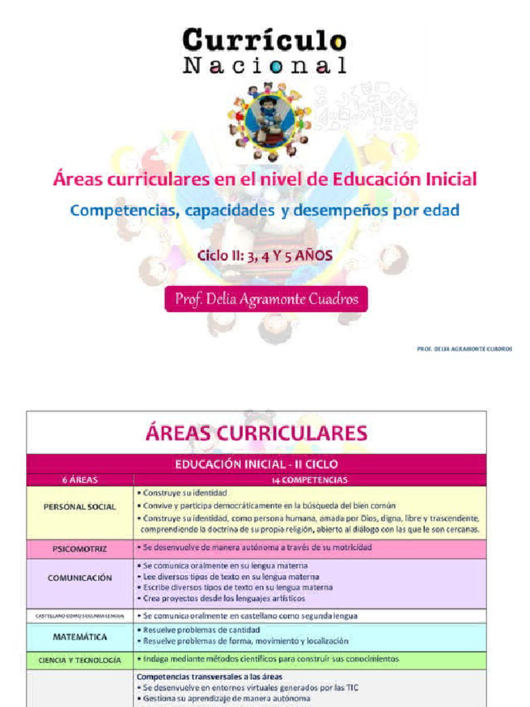 Programa Curricular de Educacin Inicial Ciclo II 93142256 | PDF