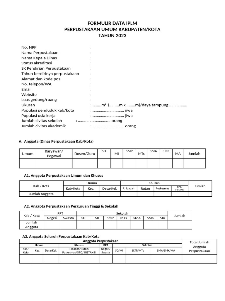 Borang Iplm 2023 | PDF