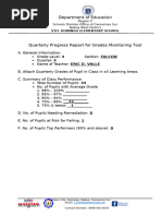 DepEd Accomplishment Report Template | PDF
