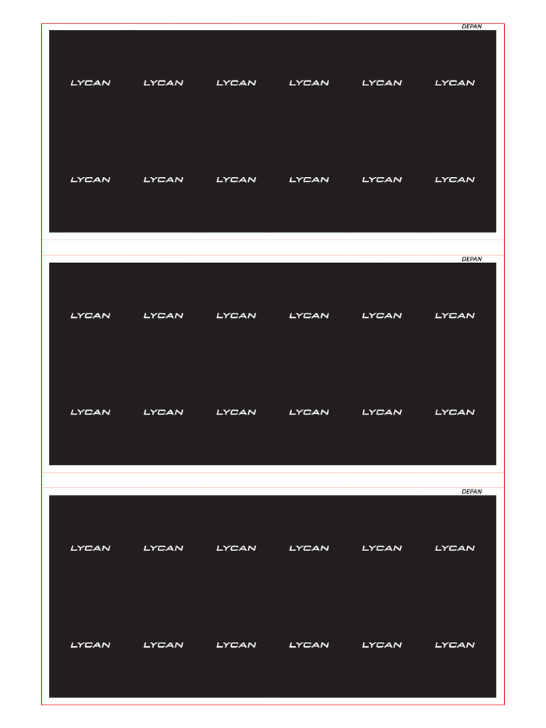 Handtag Lycan Code FG Print Tambahan | PDF