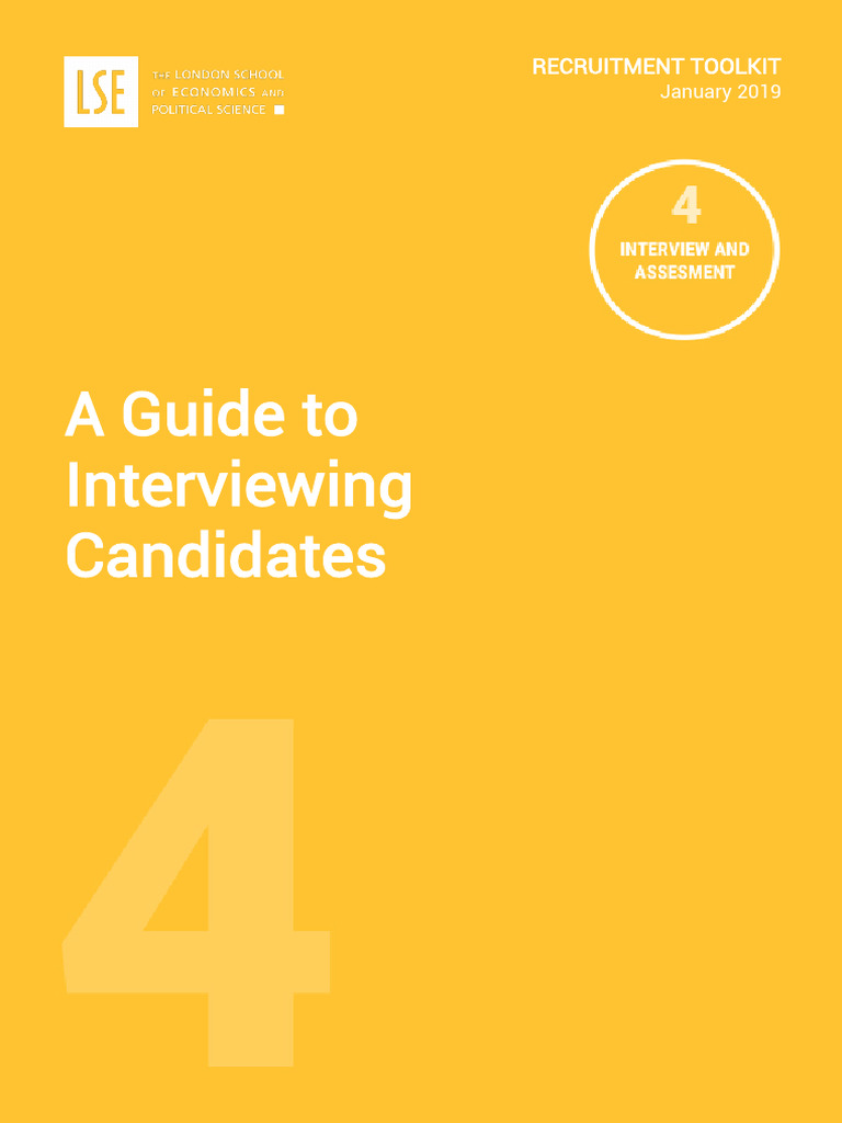 A Guide To Interviewing Candidates | PDF