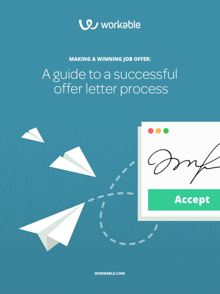 A Guide To A Successful Offer Letter Process | PDF