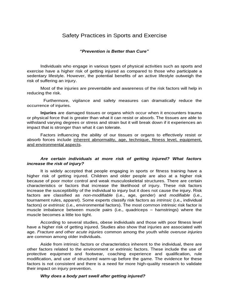 Safety Practices | PDF