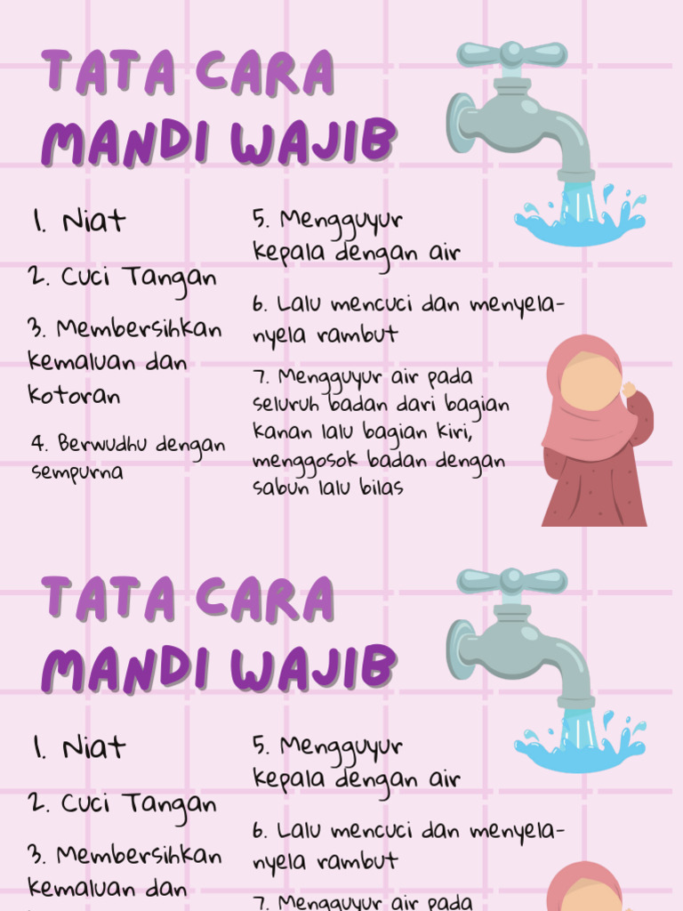 Tata Cara Mandi Wajib | PDF